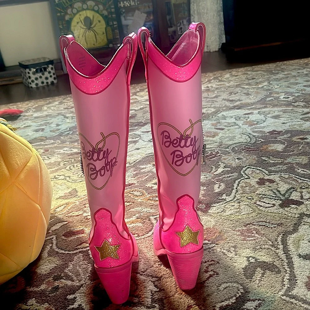 Betty Boop | Shoes | Dollskill Ft Betty Boop Cowboy Boots | Poshmark